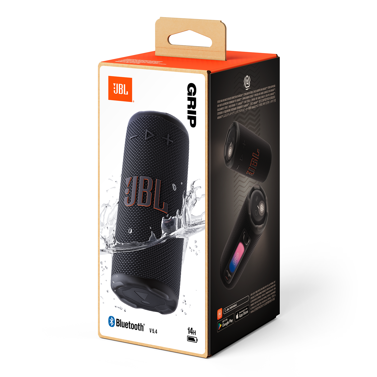 JBL Grip | Enceinte Bluetooth compacte avec son JBL Pro audacieux et ...